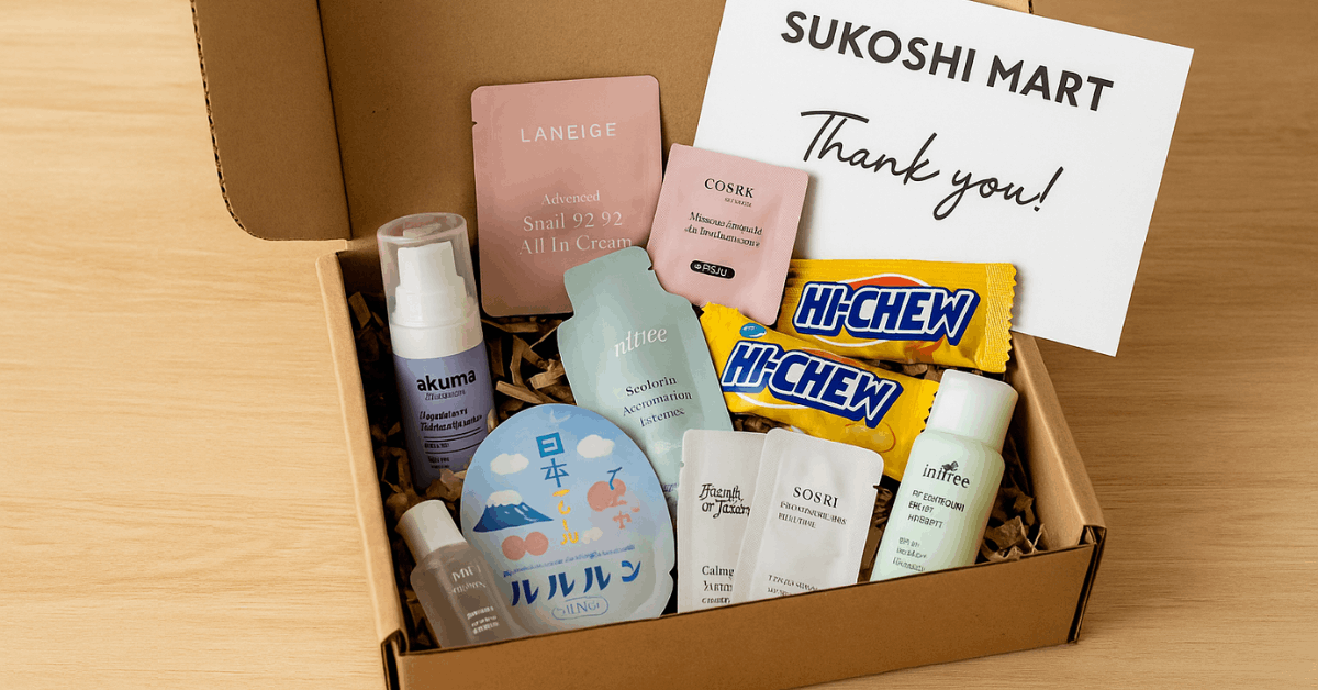 Claim Free K-Beauty and Japanese Samples at Sukoshi Mart